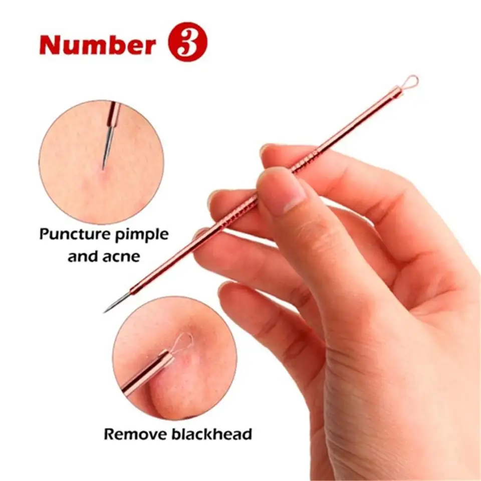 Pimple Popper Toolkit - Skin Breakout & Blackhead Removal Set
